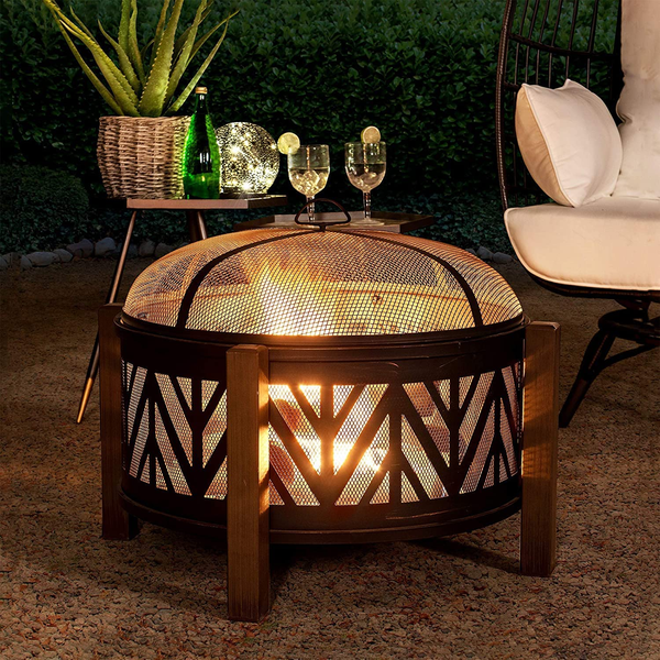 The Ring of Fire: Cozy Up With A Round Fire Pit!